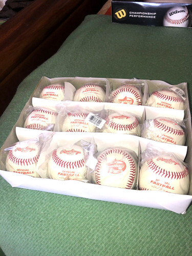 NOS Rare Box Of 12 Brand New Rawlings Official Fastball MLB 1 Dozen ...