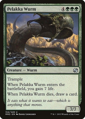 Pelakka Wurm 1x MtG ENGLISH Modern Masters 2015 MM2 SP/NM | eBay