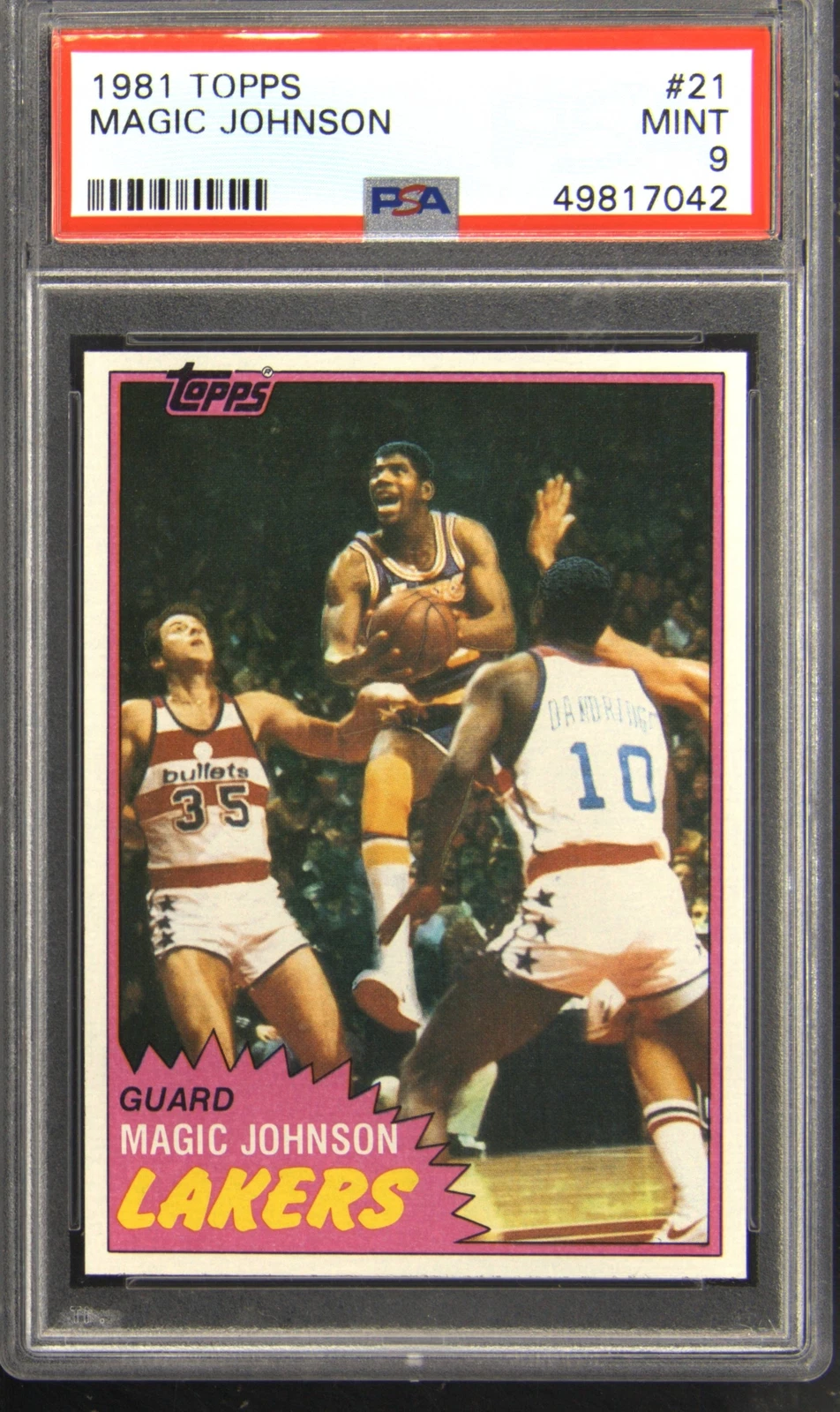 Magic Johnson 1981 Topps #21 Base PSA 9 Price Guide - Sports Card Investor