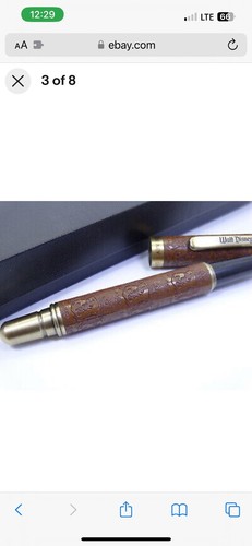 WALT DISNEY EXECUTIVE Mickey Mouse LEATHER FOUNTAIN Pen IRIDIUM Point ...