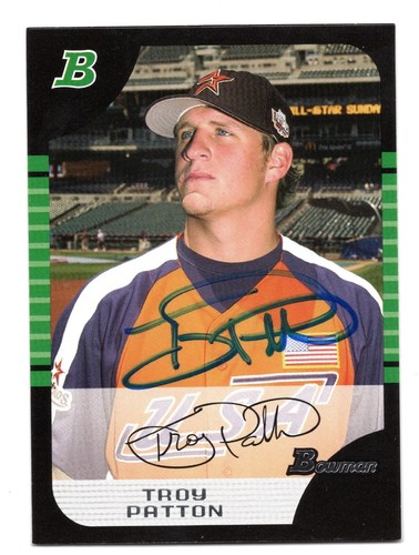Troy Patton Autograph On A 2005 Bowman Draft Picks - Houston Astros | eBay