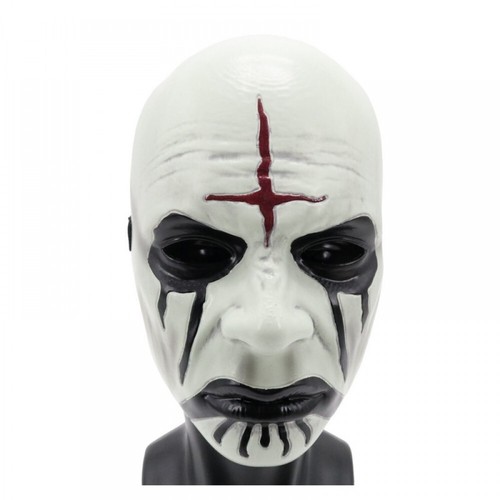 Scary Halloween Costume Black Tears Upside Down Cross Masquerade Mask ...