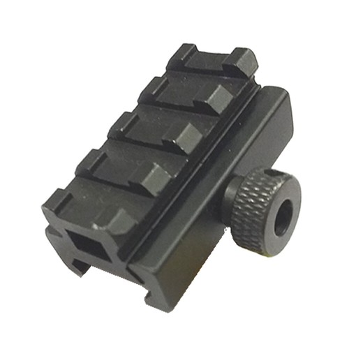 1/2" High Scope Riser Mount, 4 Slots, 45 mm / 1.8" Rail length, Black ...