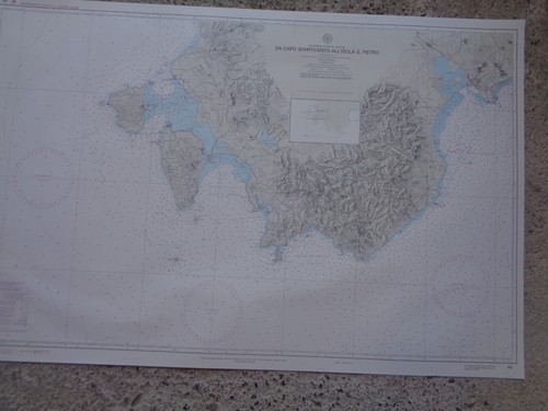 Marine Map / From Capo Spartivento to San Pietro Island - Sardinia ...