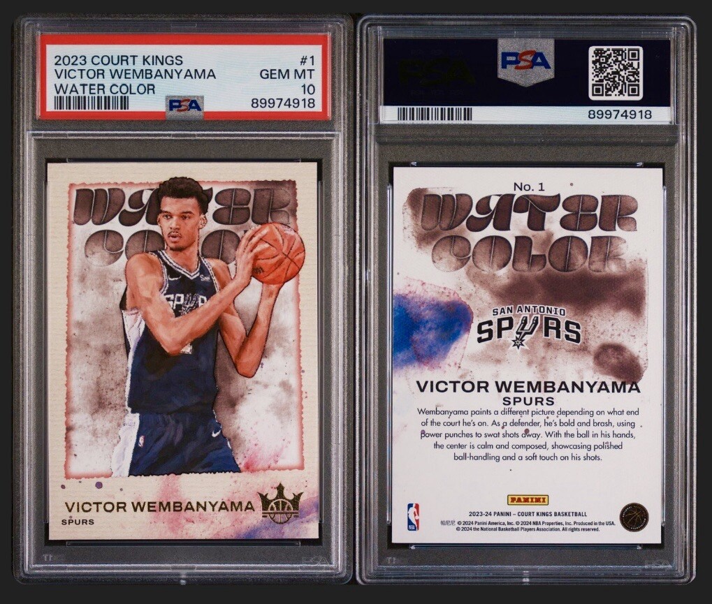 Victor Wembanyama 2023 Court Kings #1 Water Color Price Guide - Sports ...