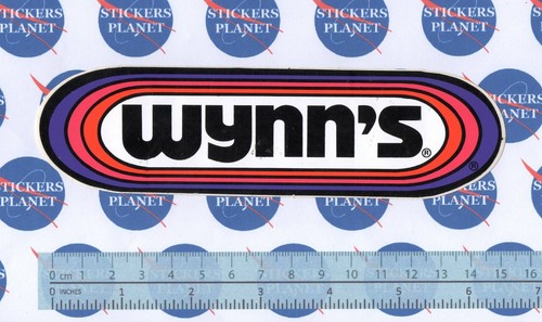 WYNN'S ADDITIVES STICKER VINTAGE AUTO MOTO TUNING AUTOCOLLANT AUFKLEBER ...