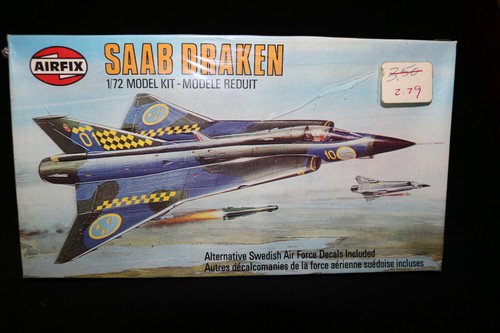 Airfix Sabb Draken 1/72 Scale Sealed Box Airplane Model Kit 8 | eBay