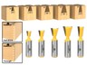 5 Bit Straight & Dado Router Bit Set - 1/2" Shank - Yonico 14522 | eBay