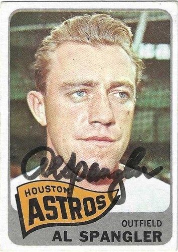 Autograph Signed 1965 Topps 164 Al Spangler Houston Astros | eBay