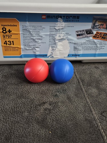 Lego Blue & Red BALL 2 1/16" 51mm Mindstorms STEM Replacement NXT EV3 ...