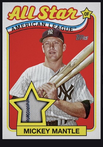 2024 TOPPS Series 1- 1989 All-star Patch- MICKEY MANTLE (Topps Bunt ...