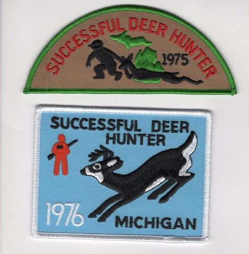 1975-76 Michigan Successful Deer Hunting Patches | eBay