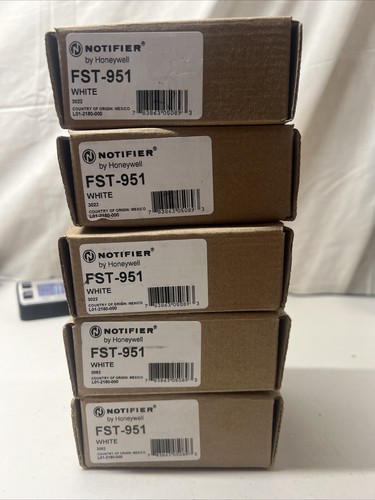 *BRAND NEW* NOTIFIER FST-951 HEAT DETECTOR HEAD - WHITE. NIB SEALED BOX ...