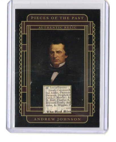 2025 Pieces of the Past Andrew Johnson AUTHENTIC HISTORIC RELIC POTUS # ...