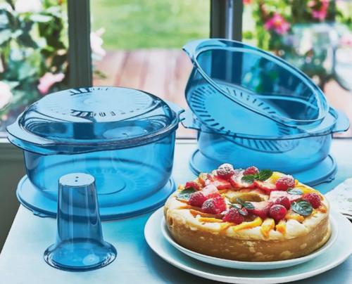 Brand New Tupperware TupperWave Stack Cooker Set With Recipe Book Dark ...