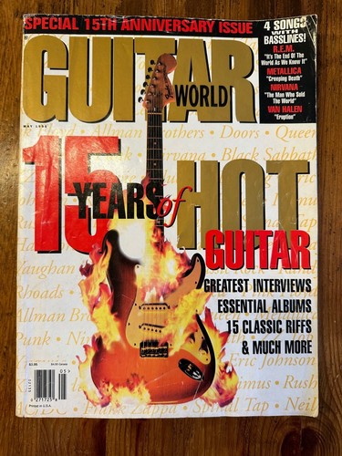 Guitar World Magazine May 1995 15th Anniversary Issue! Van Halen ...