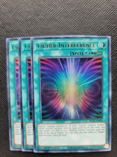 Cipher Interference Ultra Rare BROL-EN039 1st Edition x3 | eBay