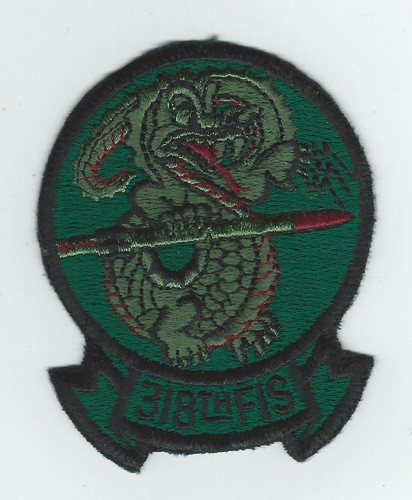 70's-80's 318th FIGHTER INTERCEPTOR SQUADRON subdued patch | eBay