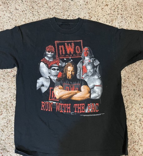 vintage 90s NEW WORLD ORDER WOLFPAC NWO WCW STING MACHO MAN Shirt ...
