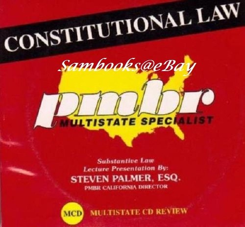 ⚖️ 💽 KAPLAN PMBR Bar Review CONSTITUTIONAL LAW Audio Lecture Series CD ...