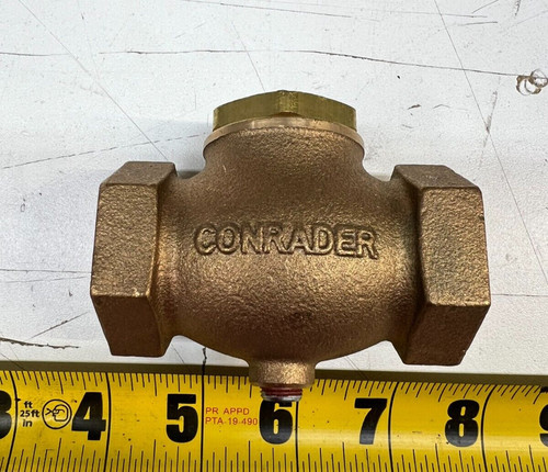1" Conrader Check Valve Brass Female NPT Connections 115 Psig GV-1 Pipe ...