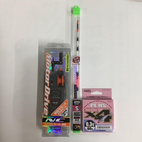 ProWakasagi electric reel, flat tip rod, PE line 3-piece set | eBay