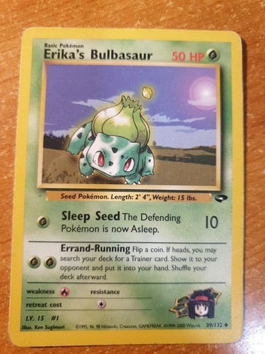 Pokemon Erika's Bulbasaur 39/132 Good | eBay