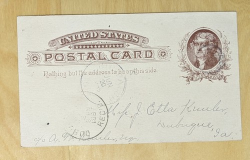 Vtg Antique Postal Card 1887 postcard | eBay