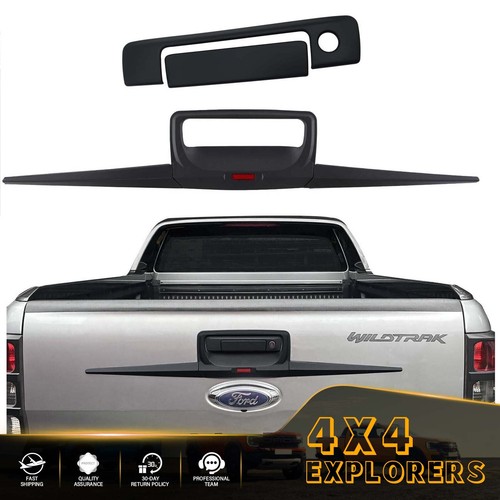 Black Tailgate Handle Cover Trim Kit Protector Guards for Ford Ranger ...