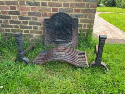 Fire Back Plate in Antique Fireplaces for sale | eBay