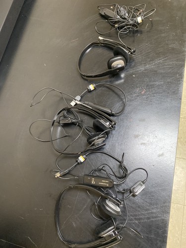 Lot Of 3 Plantronics Audio 630m Usb Stereo PC HeadsetS | eBay