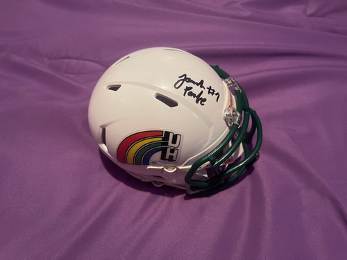 Hawaii Rainbow Warriors JONAH PANOKE signed Mini Helmet | eBay