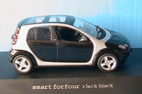 Smart Forfour 2003 Jack Black Silver Schuco 1/43 Noir Argent Die Cast ...