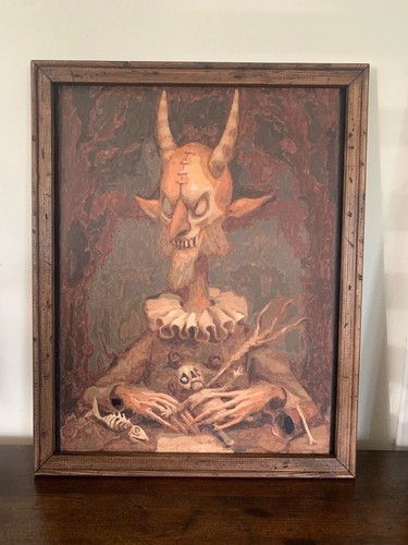 “Krampus” Art by William Basso Hand Painted By A.Reyes acrylic painting ...