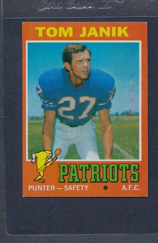 1971 Topps #082 Tom Janik Patriots EX/MT *2857 | eBay