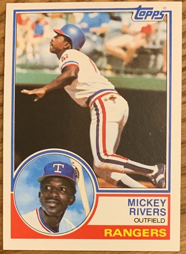 MICKEY RIVERS, 1983 TOPPS CARD IN EXCELLENT CONDITION !!! | eBay