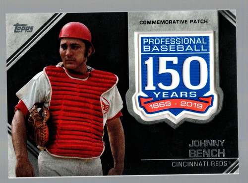 2019 Topps Update 150th Anniversary Manufactured Patches #AMPJBE Johnny ...