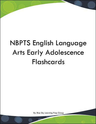 NBPTS English Language Arts Early Adolescence Flashcards | eBay