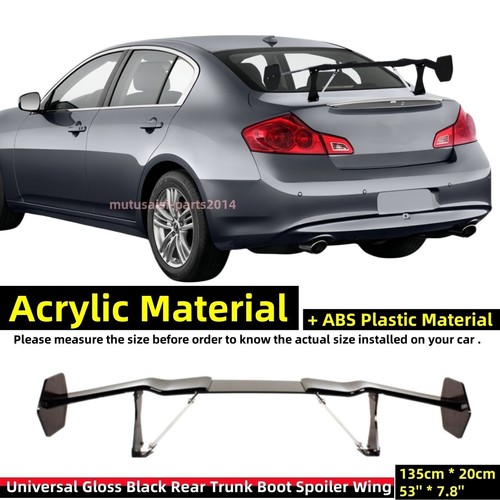 53'' Universal Fits INFINITI Q40 2015 Painted Trunk Spoiler Wing Glossy ...