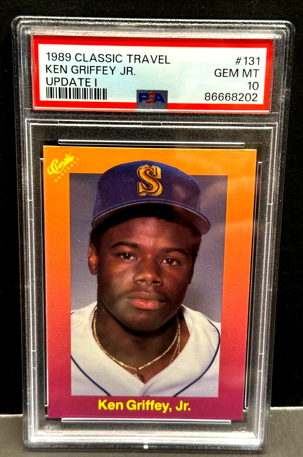 Ken Griffey Jr. 1989 Classic Travel #131 Update I (Orange) PSA 10 Price ...
