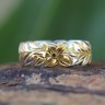 Hawaiian Jewelry Sterling Silver Maile Leaf Cut Out Wedding Ring Band ...
