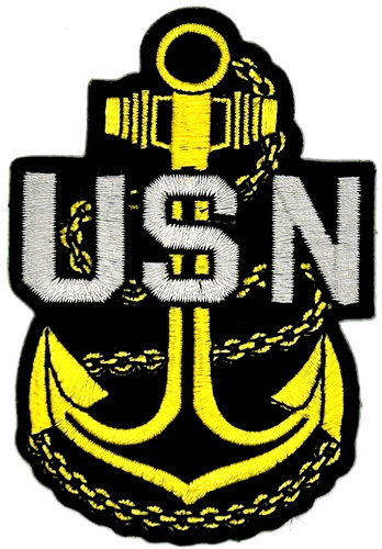 U.S. NAVY USN LOGO CPO EMBLEM MILITARY IRON ON PATCH EE-272 | eBay