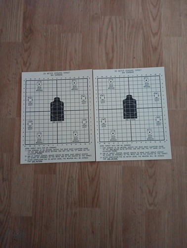 Military Issue 25 Meter Zeroing Target USMC Army Range Target 20 count ...