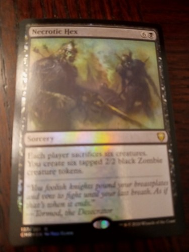 MTG Magic the Gathering Necrotic Hex (137/794) Commander Legends NM ...