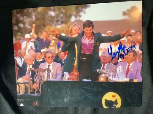 LARRY MIZE SIGNED 8X10 PHOTO PGA GOLF THE MASTERS US UPEN BRITISH OPEN ...