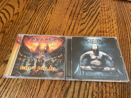 LOT OF (2) EXODUS CDs: BLOOD IN BLOOD OUT & THE ATROCITY EXHIBITION ...