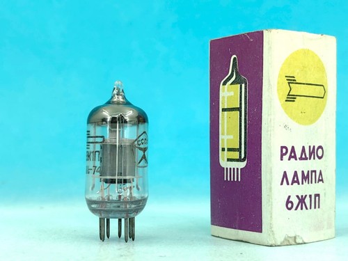 1 x TESTED 6J1P 1974 VOSKHOD Military Pentode Tubes 6Ж1П-ЕВ 6J1P BOX | eBay