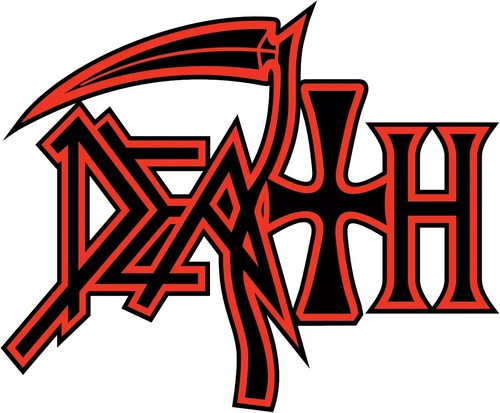Death Logo Sticker Classic Metal Rock Band window laptop bumper vinyl ...