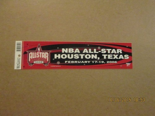 NBA Houston Rockets 2006 All Star Game Bumper Sticker | eBay