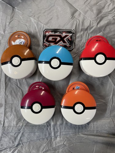 2019 Pokemon McDonald's PokeBall LOT OF 5 Belt Clip Disc Shooter Happy ...